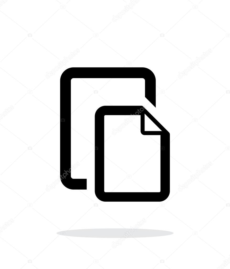 Two Files icon on white background. Stock Vector Image by ©tkacchuk ...