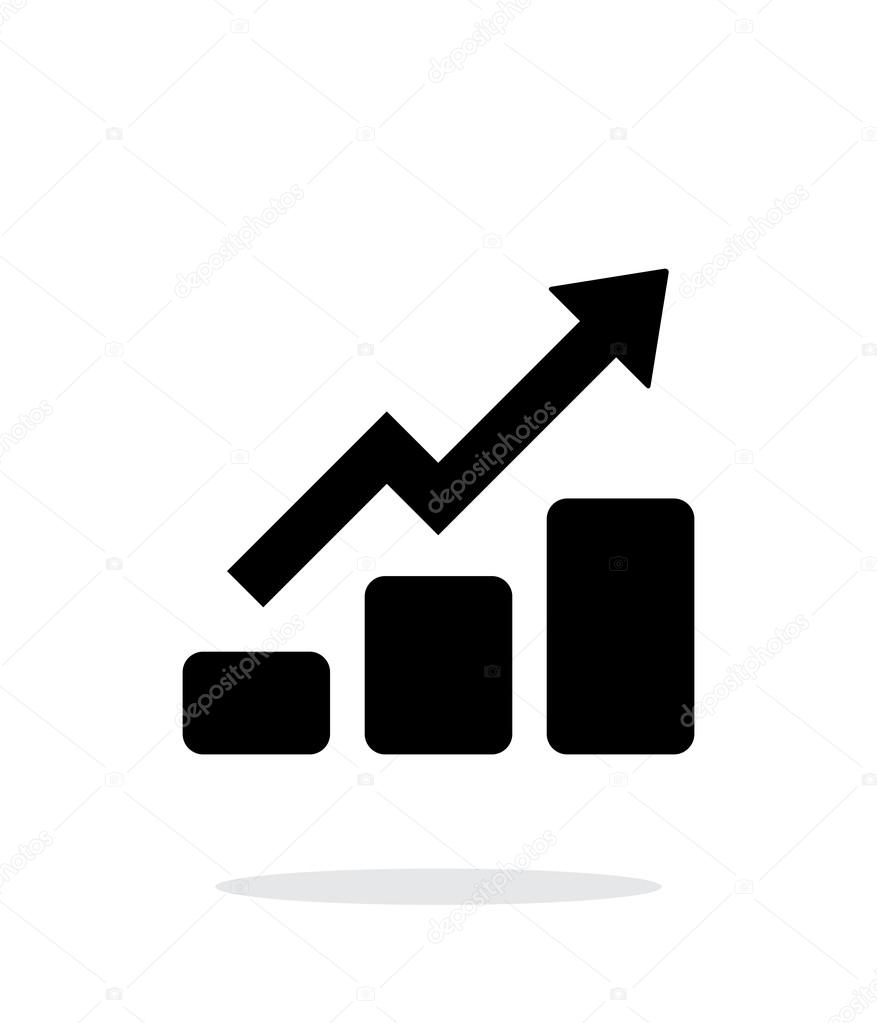 Graph up icon on white background. Stock Vector Image by ©tkacchuk ...