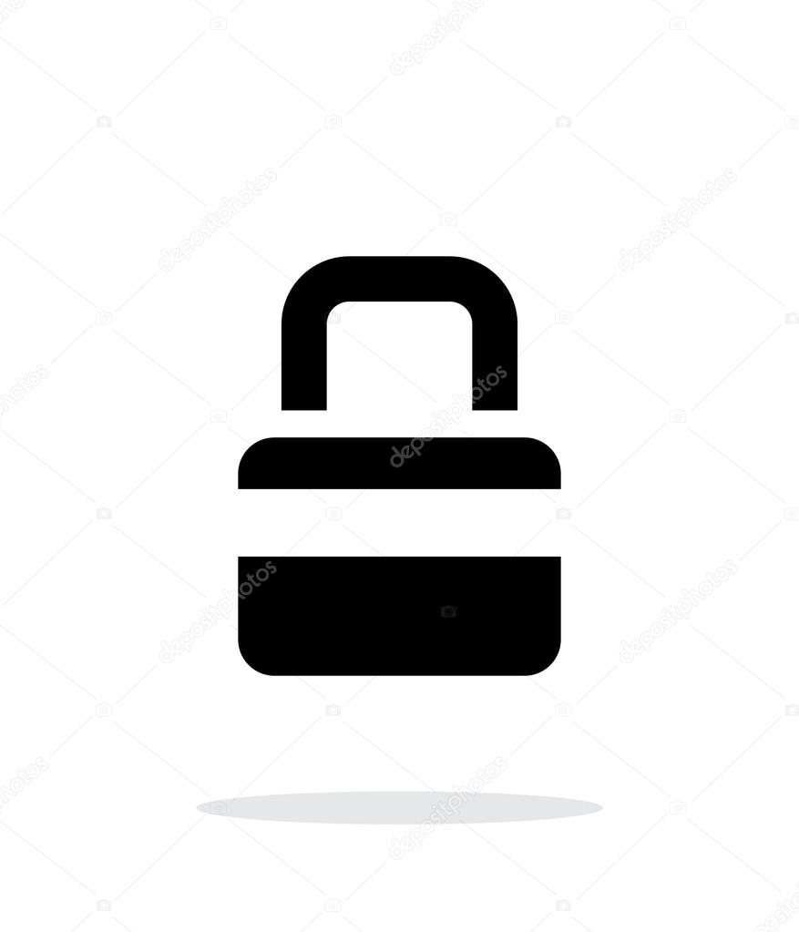 Lock icon on white background. Stock Vector by ©tkacchuk 60057975