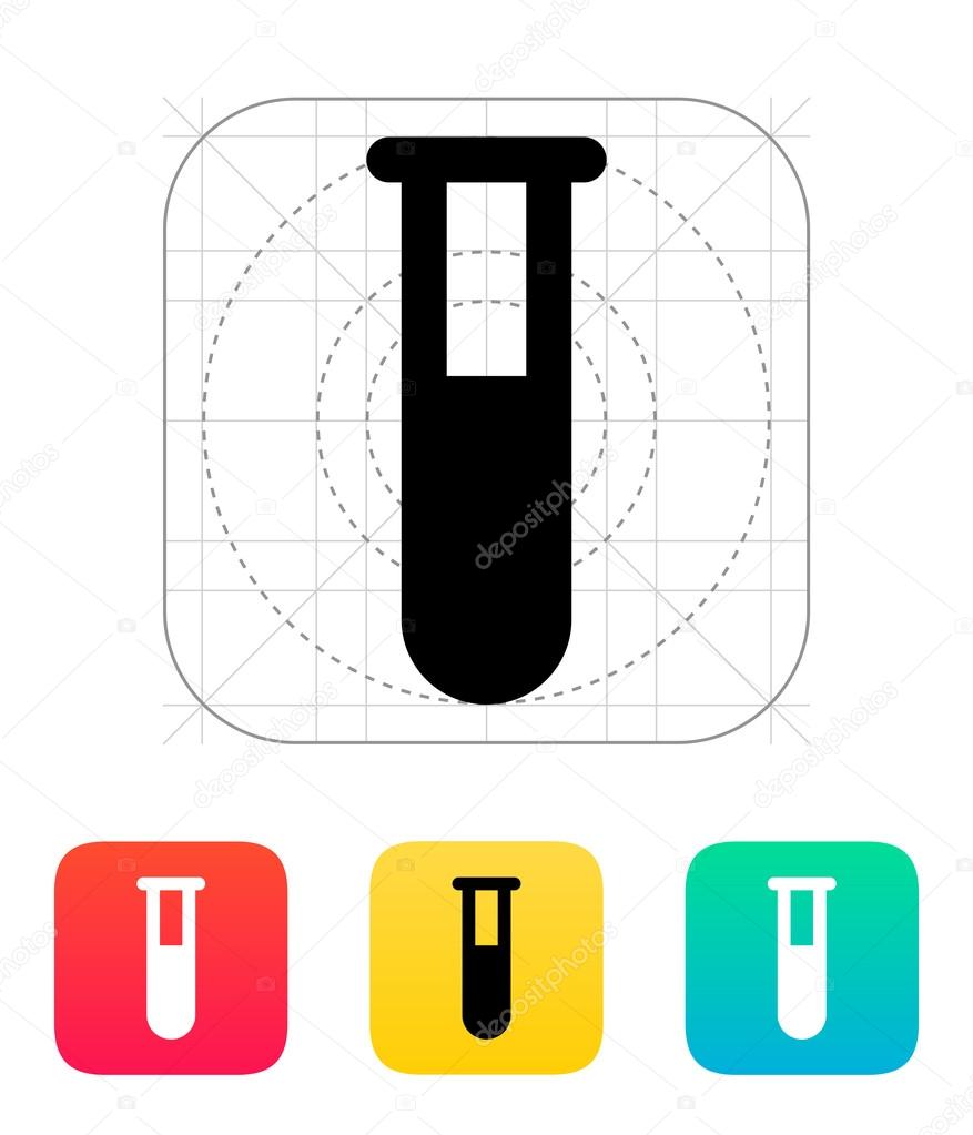 Full test tube icon. Vector illustration. Stock Vector Image by ...