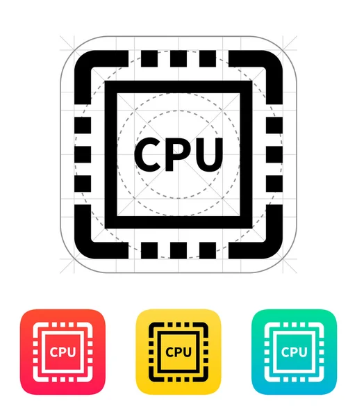 Dual Core CPU simple icon on white background. Stock Vector Image by ...