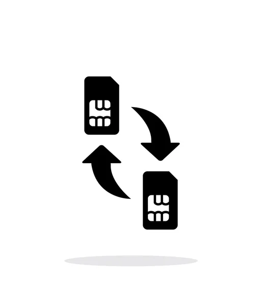 Change SIM cards simple icon on white background. Stock Vector by ...