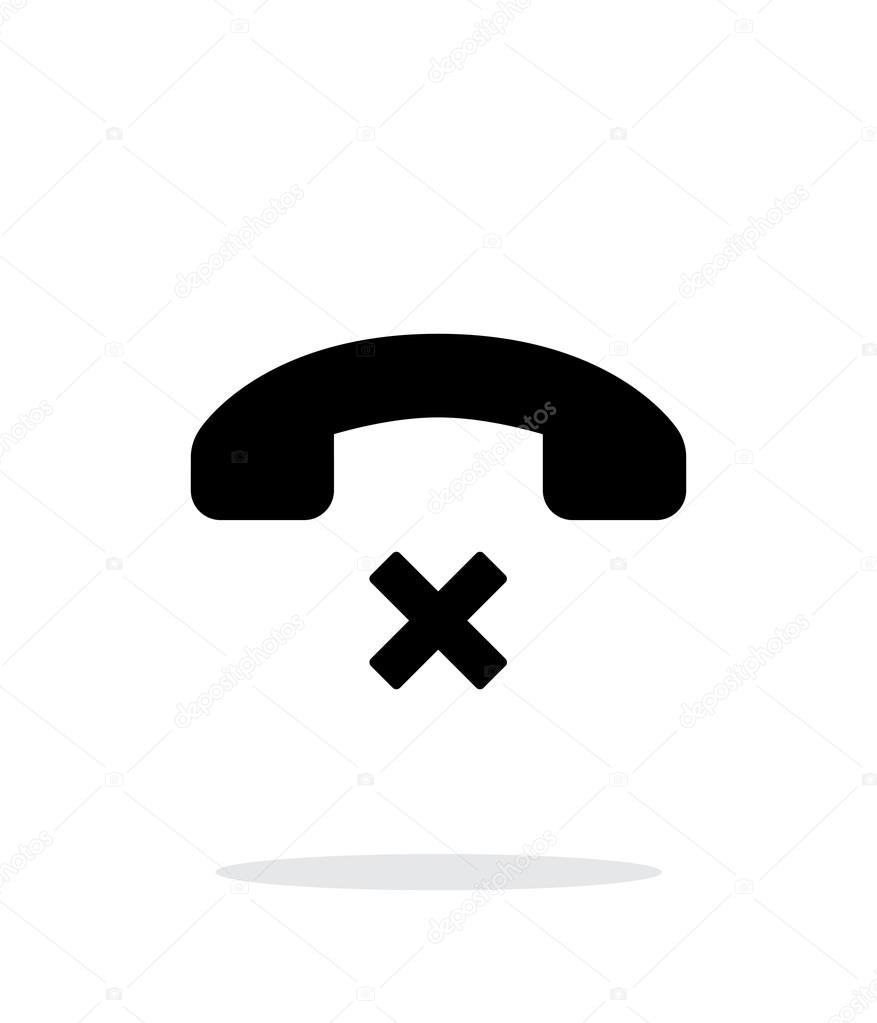 Decline call simple icon on white background. — Stock Vector © tkacchuk ...
