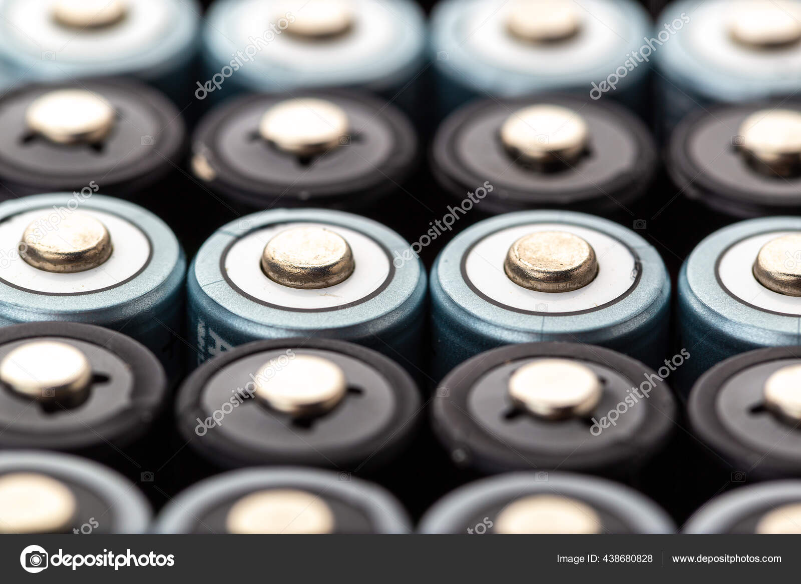 Rows Rechargeable Battery Background Texture Electric Batteries ...