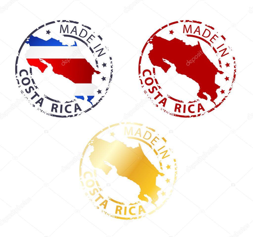 Sello hecho en Costa Rica - sello aut ntico molido con mapa de pa s 2024