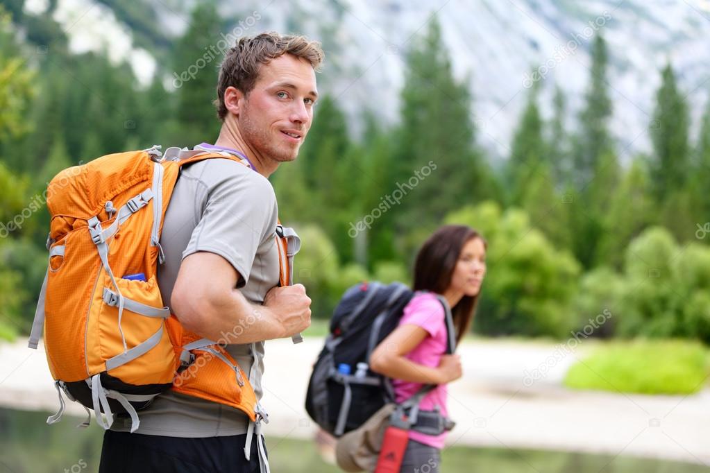Hikers people hiking — Stock Photo © Maridav #72653721