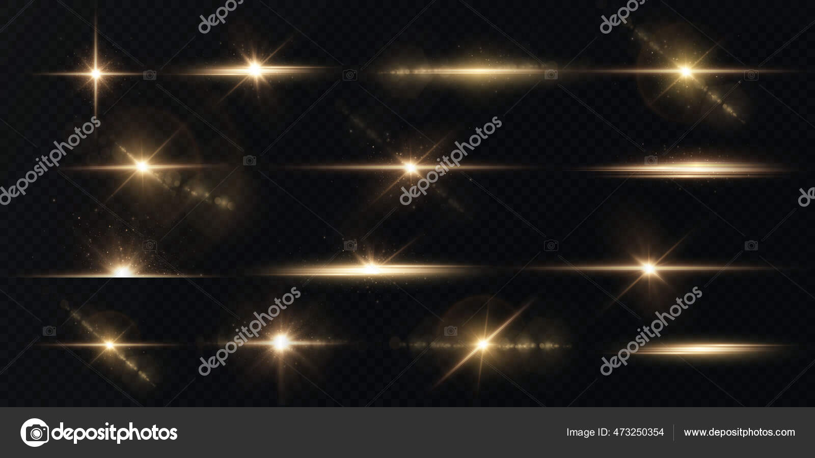 Sun Shining Bright Light Rays Realistic Glare Light Star Transparent ...