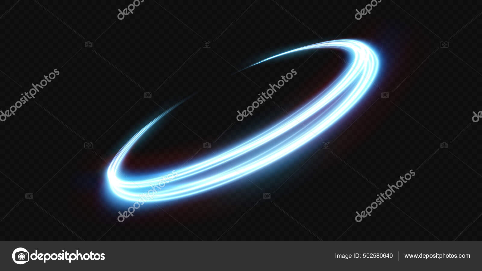 Luminous Neon Wavy Line Light Transparent Background Neon Light ...