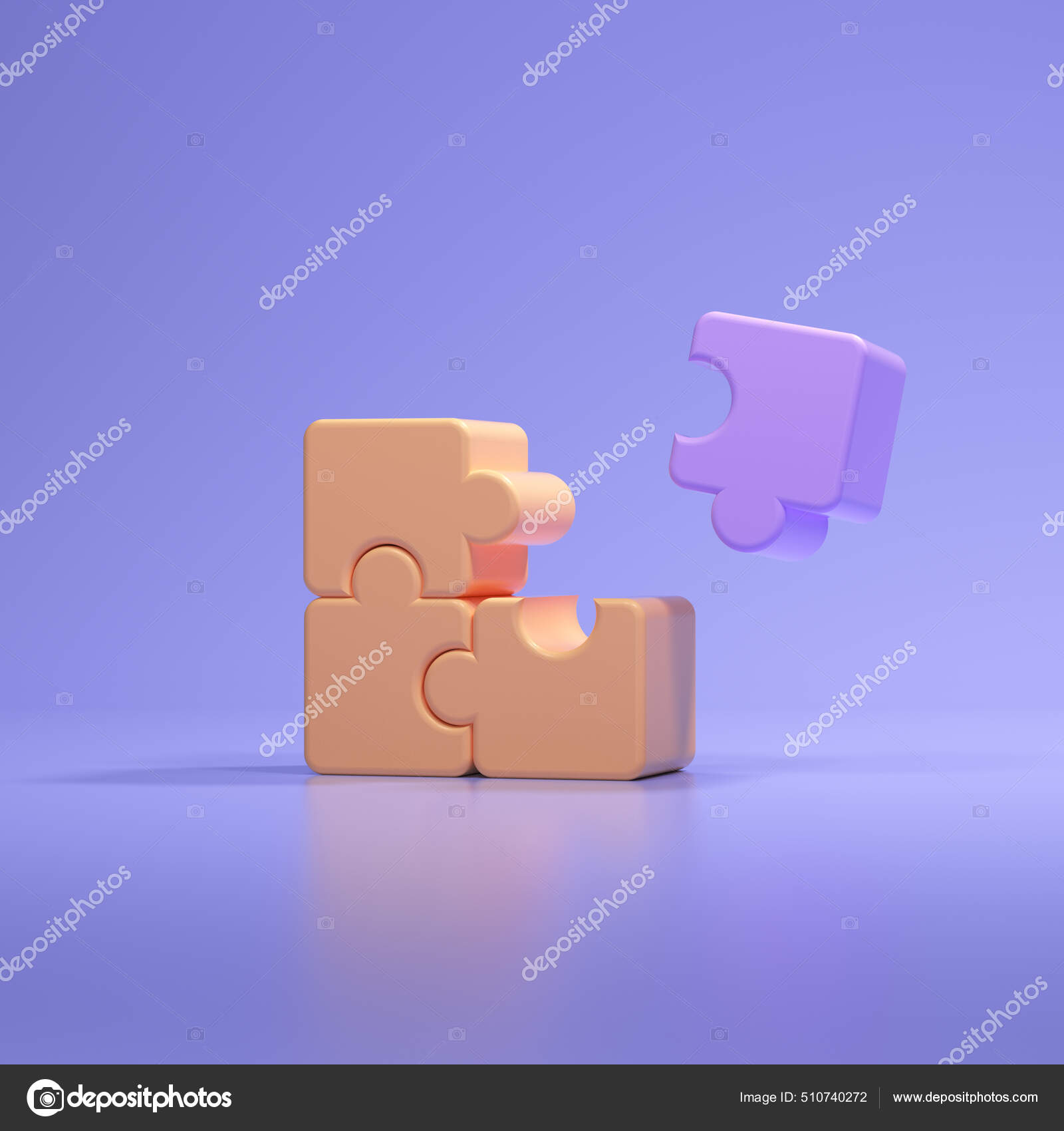 Jigsaw Puzzle Pieces Pink Background Problem Solving Business Concept ...