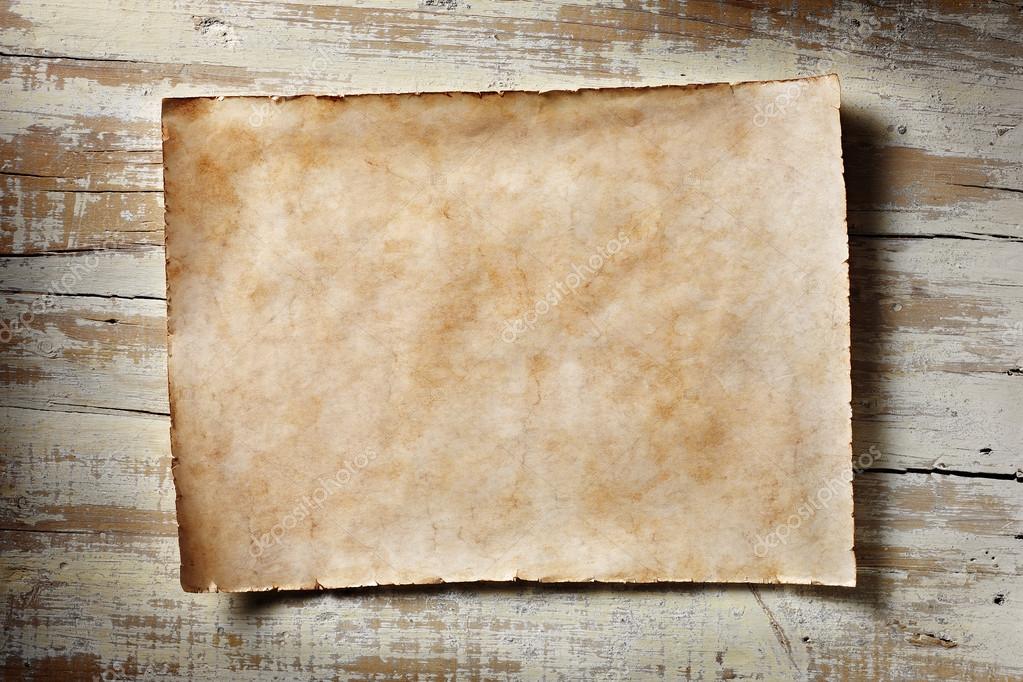 Old parchment on aged white wood Stock Photo by ©estudiosaavedra 61323557