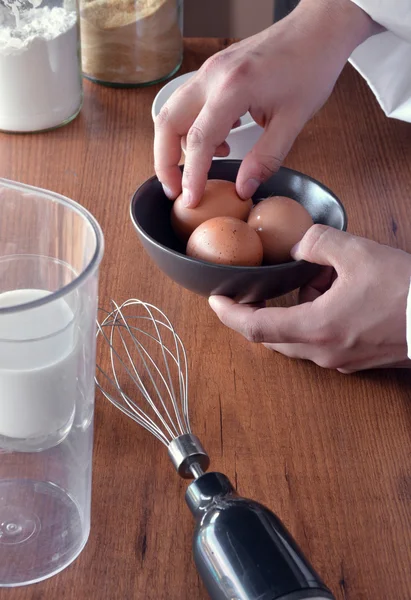 CHEF PREPARING A CAKE - Stock Image - Everypixel