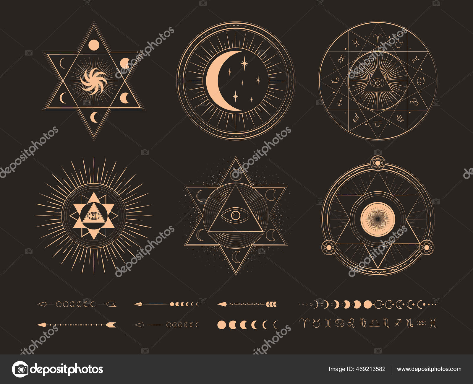 Magical Elemental Symbols