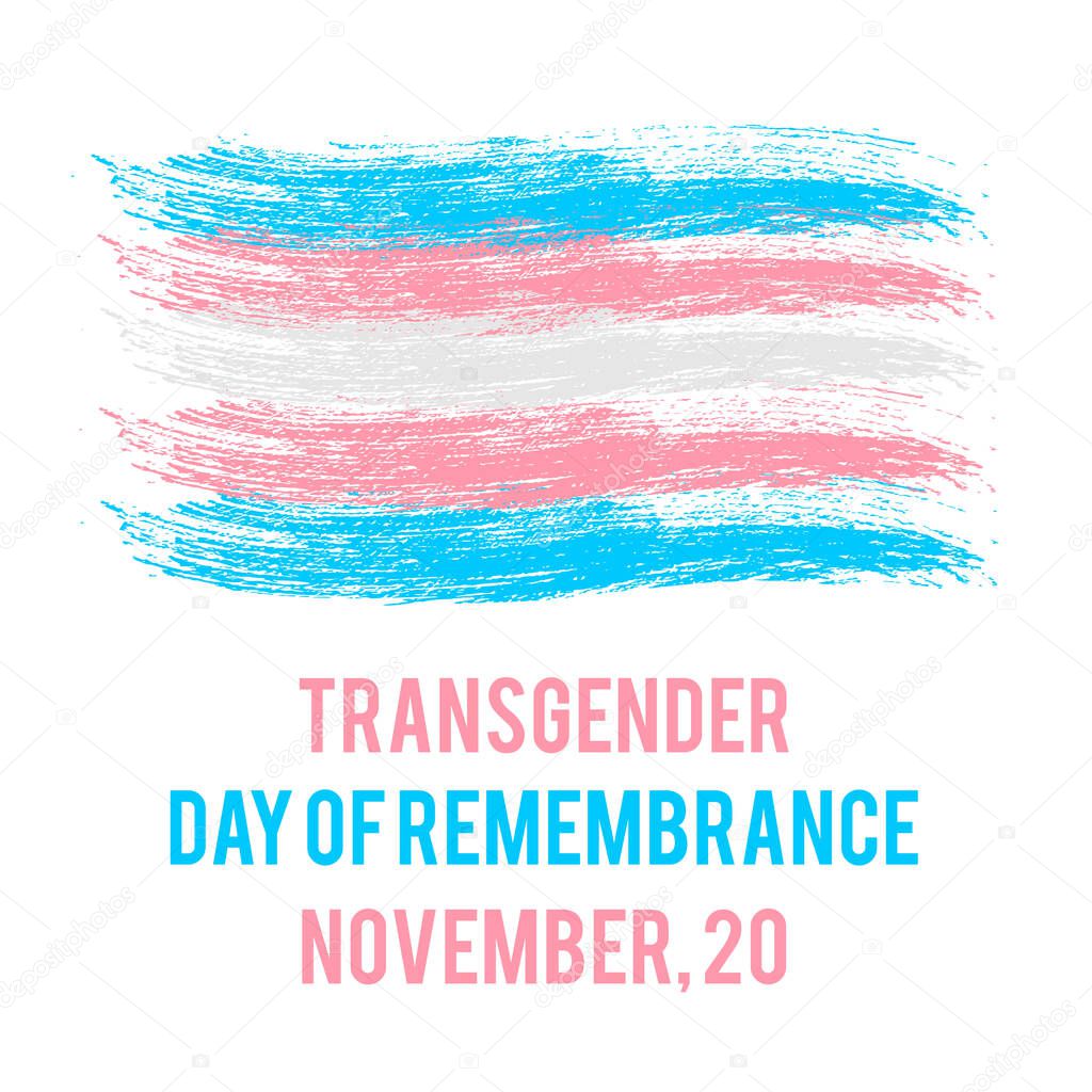 Día Transgénero de la Memoria con Bandera del Orgullo Transgénero ...