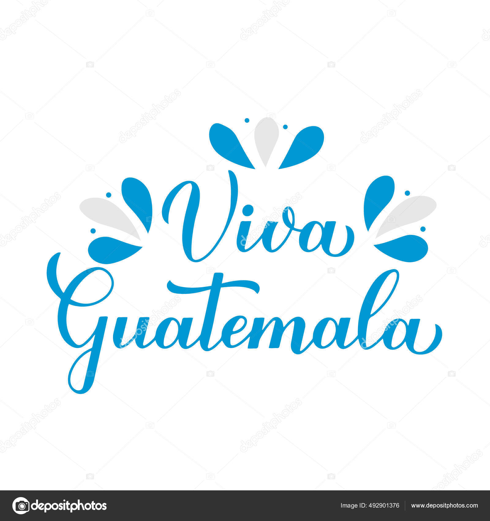 Viva Guatemala Larga Vida Las Letras Guatemala Español Día ...