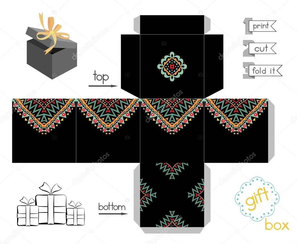 Pattern Printable Gift Box