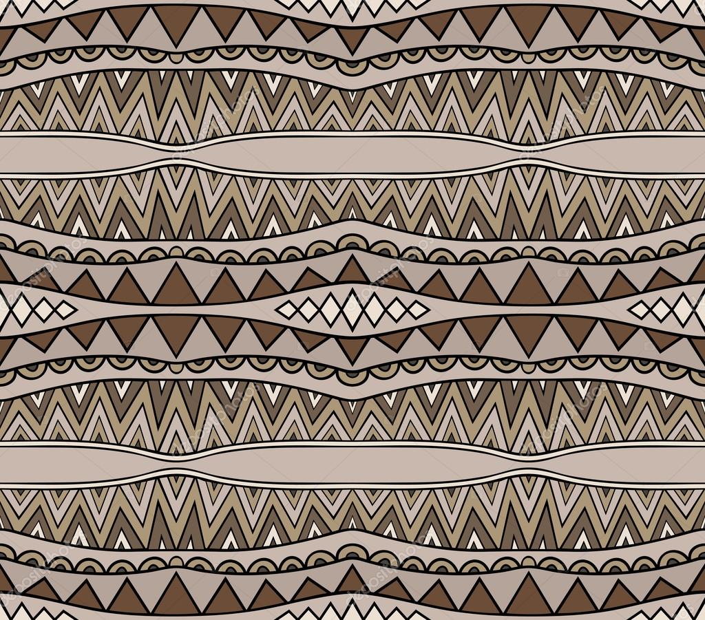 Brown Colors Ethnic Pattern Stock Vector Image by ©KsanasK #64464129