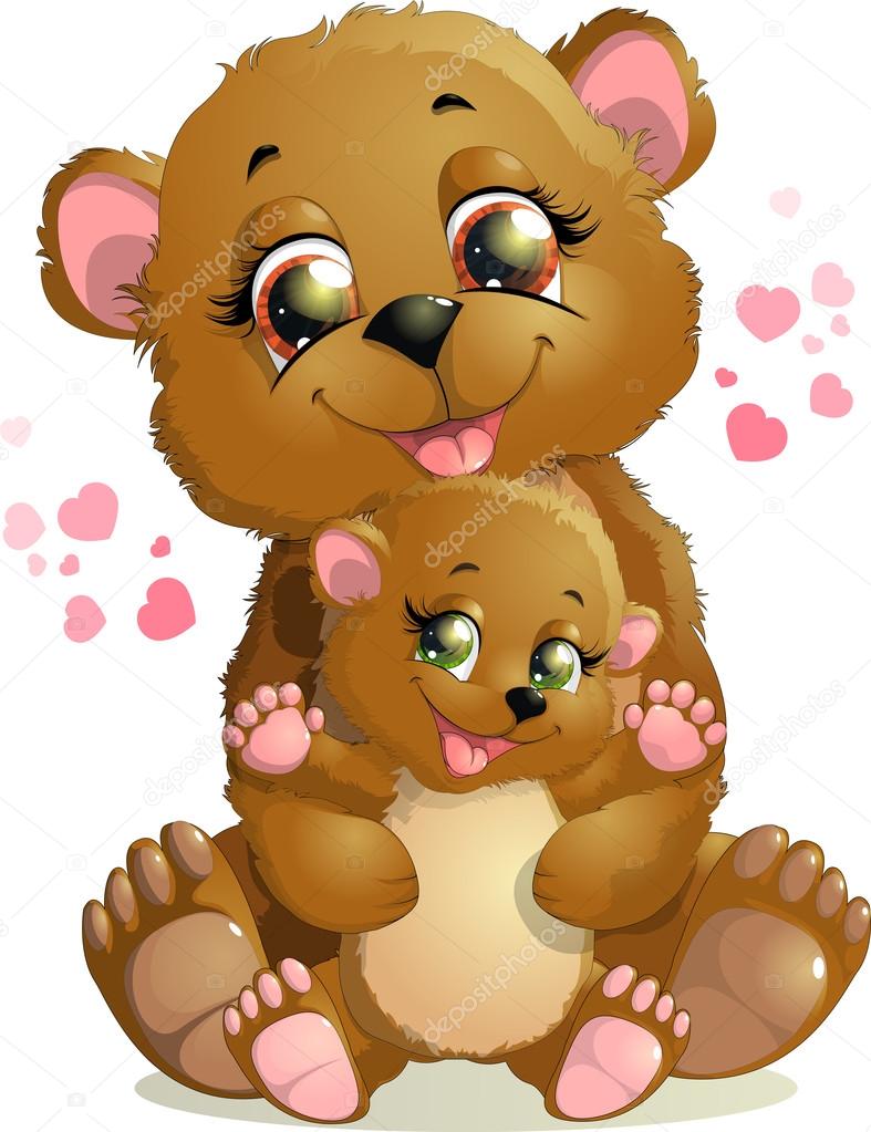 Two bears — Stock Vector © andryuha19811 #60545395