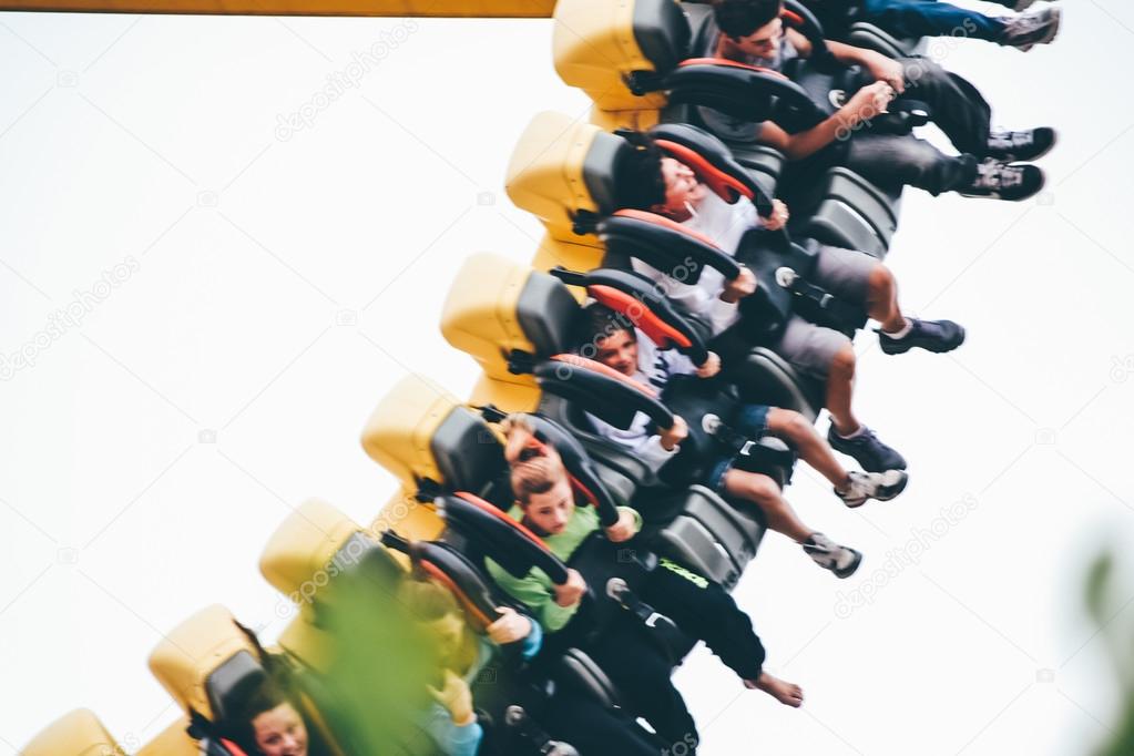 CINCINNATI, OH - CIRCA 2011: roller soaker in the amusement park Kings ...