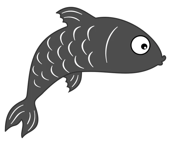 Fish black shadow — Stock Vector © hurgem #65231193