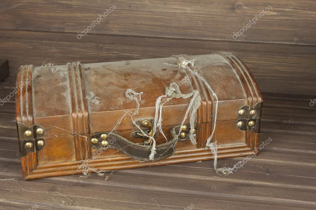 Mysterious locked cabinet. Pandora's box. Wooden treasure chests ...