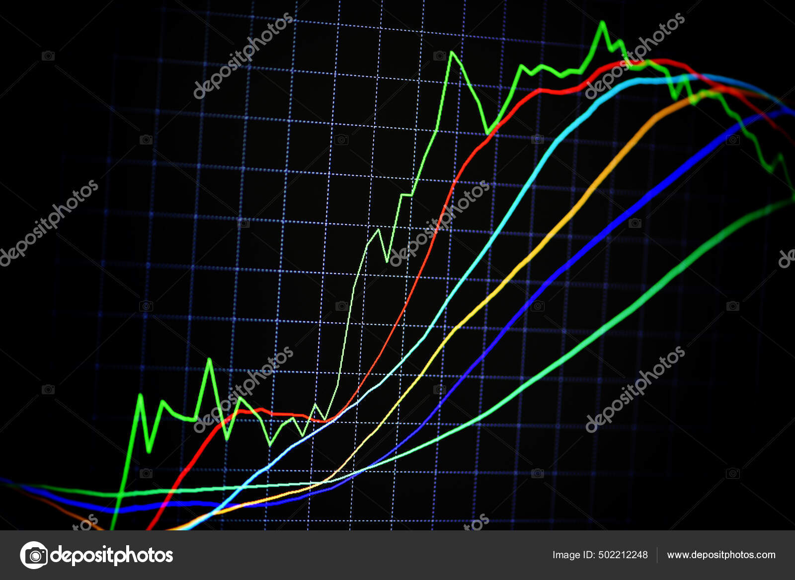 Forex Graph Business Stock Graph Line Chart Market Exchange Technical ...