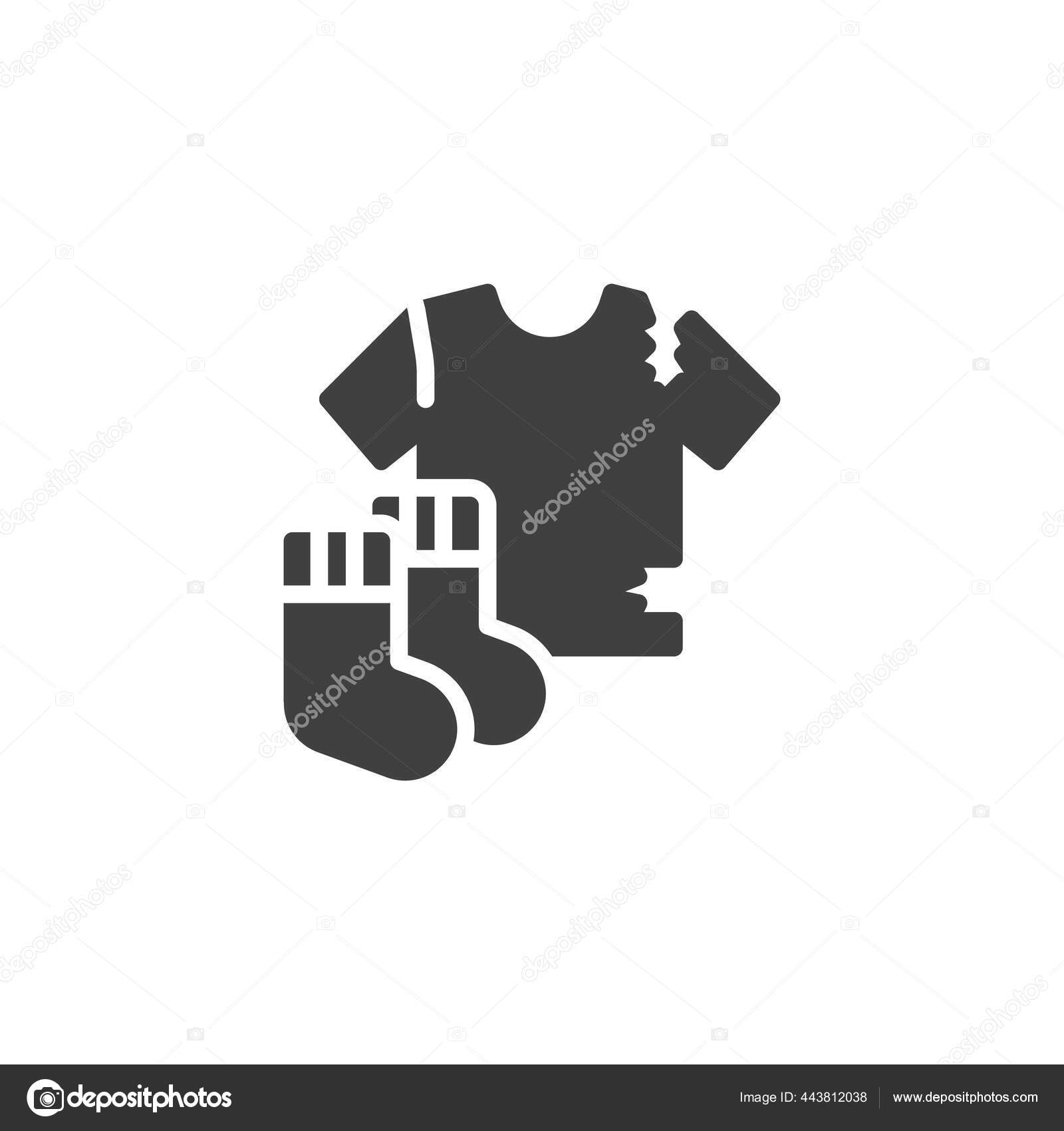 Textile waste vector icon Stock Vector by ©avicons 443812038