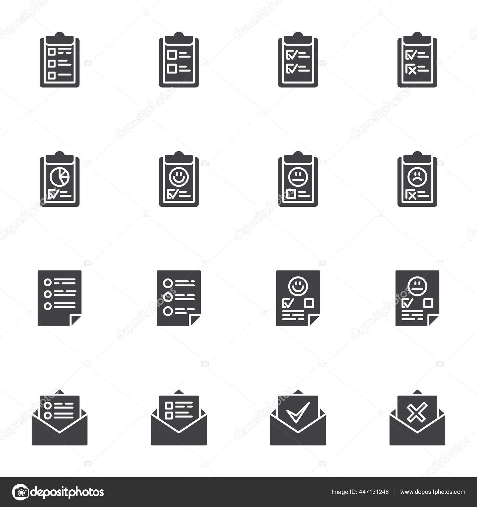 Customer feedback vector icons set Stock Vector by ©avicons 447131248