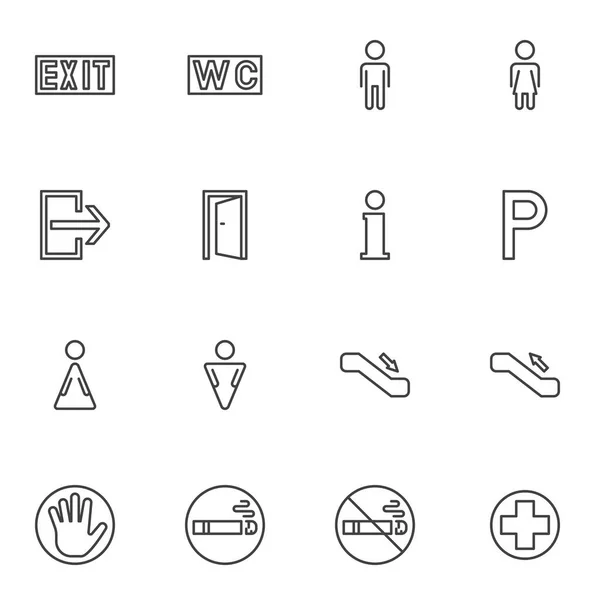 Public navigation signs vector icons set Stock Vector Image by ©avicons ...