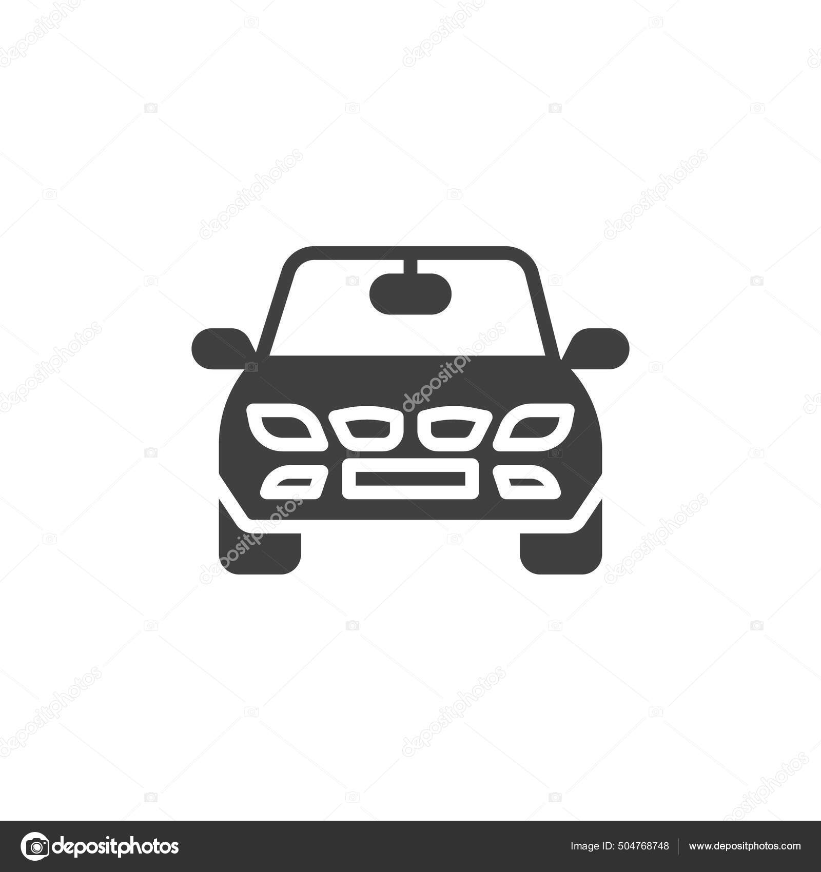 Car front view vector icon Stock Vector Image by ©avicons #504768748