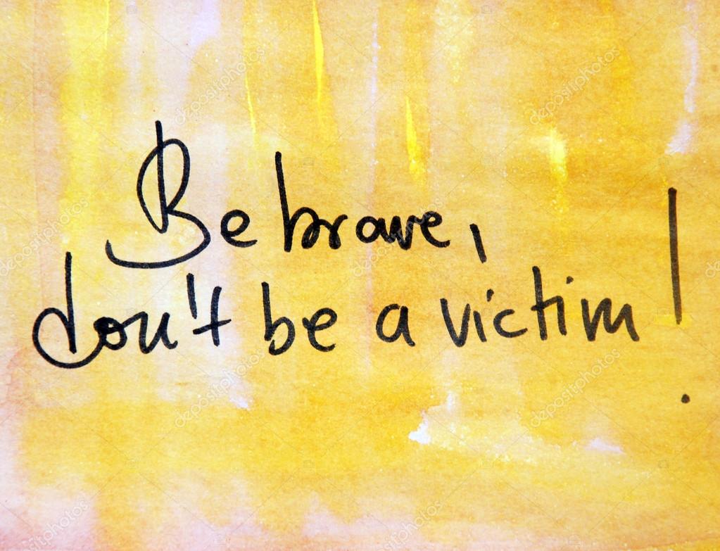 Don't be a victim Stock Illustration by ©kukumalu80 #83424872