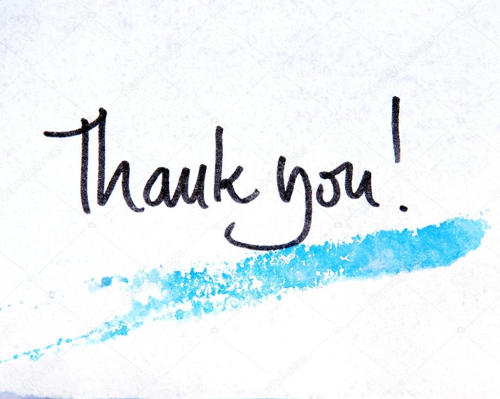 Thank You Background Blue