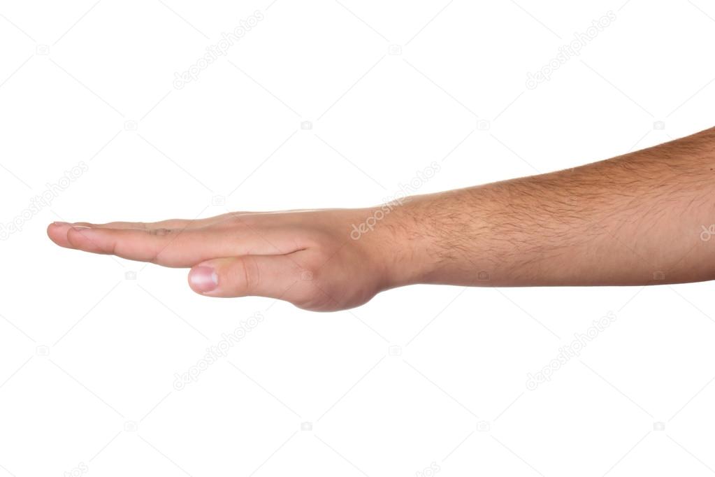 Man hand sign Stock Photo by ©Valengilda 58866399