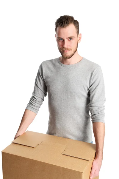 Man holding cardboard boxes — Stock Photo © Krakenimages.com #11960966