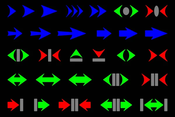 Set cursors of triangle Stock Photos, Royalty Free Set cursors of ...