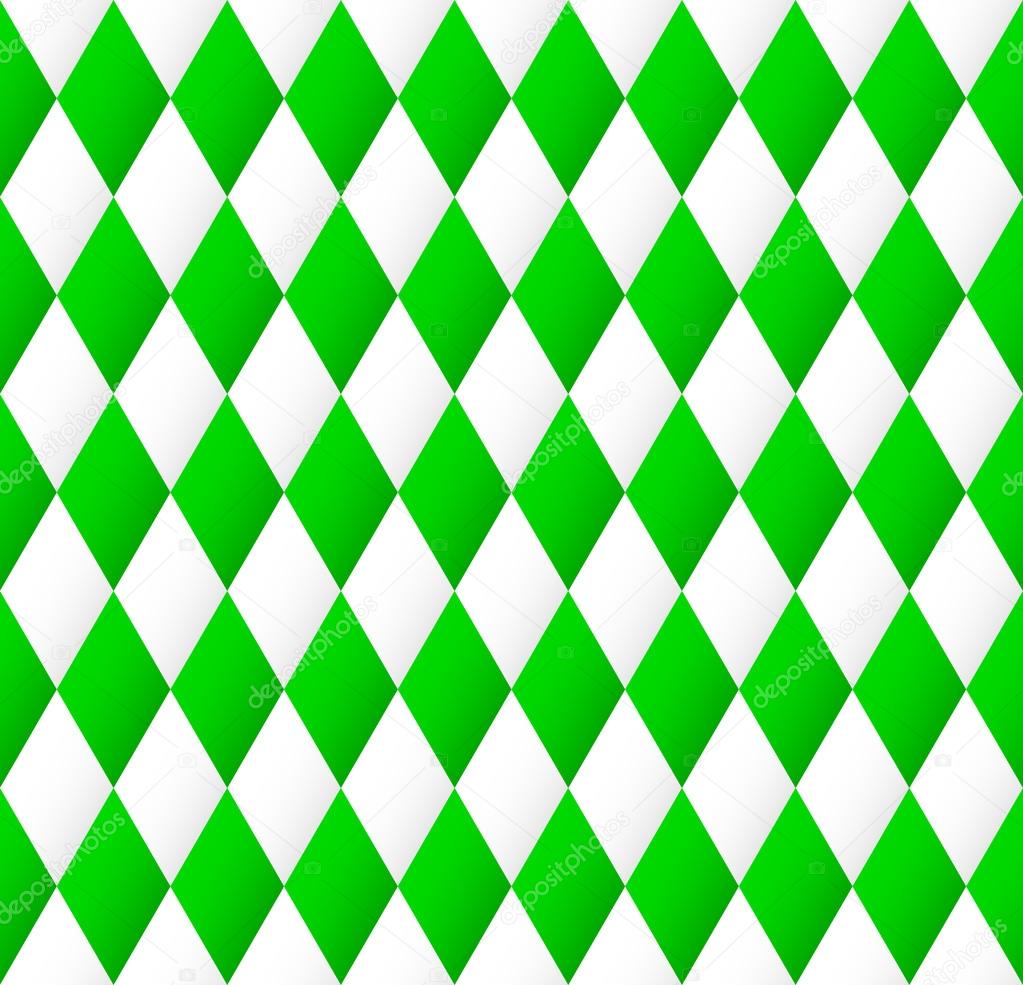 Seamless diamond pattern in green and white Stock Vector by ...