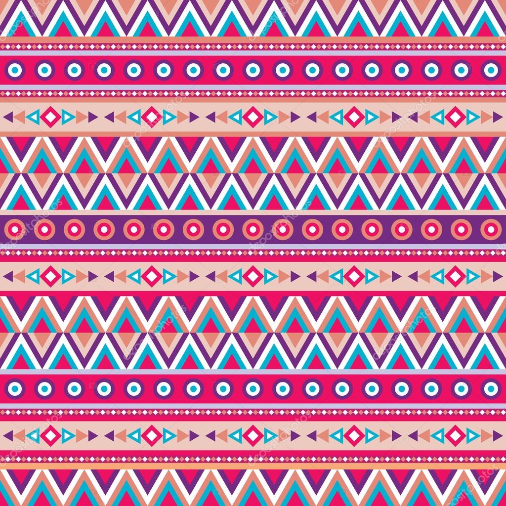 Pink Tribal Print Pattern