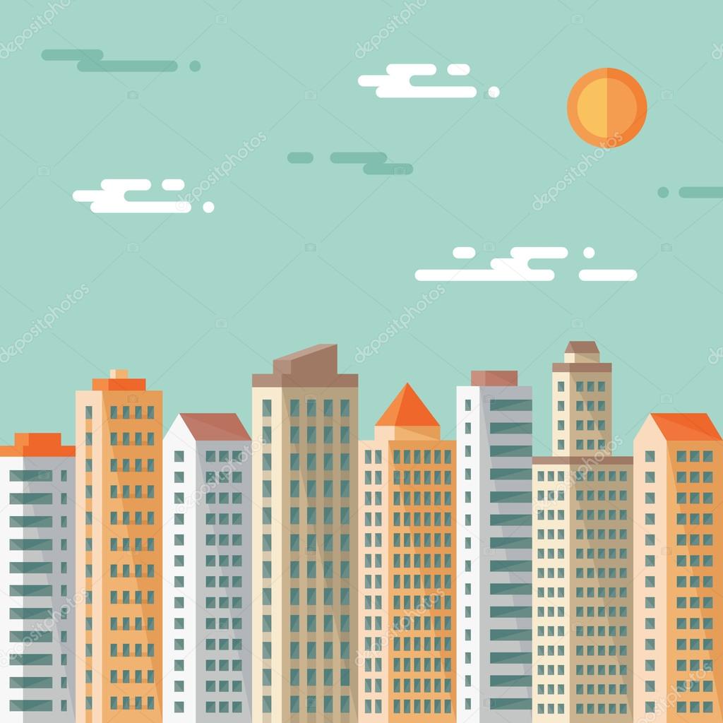 Simple City Vector