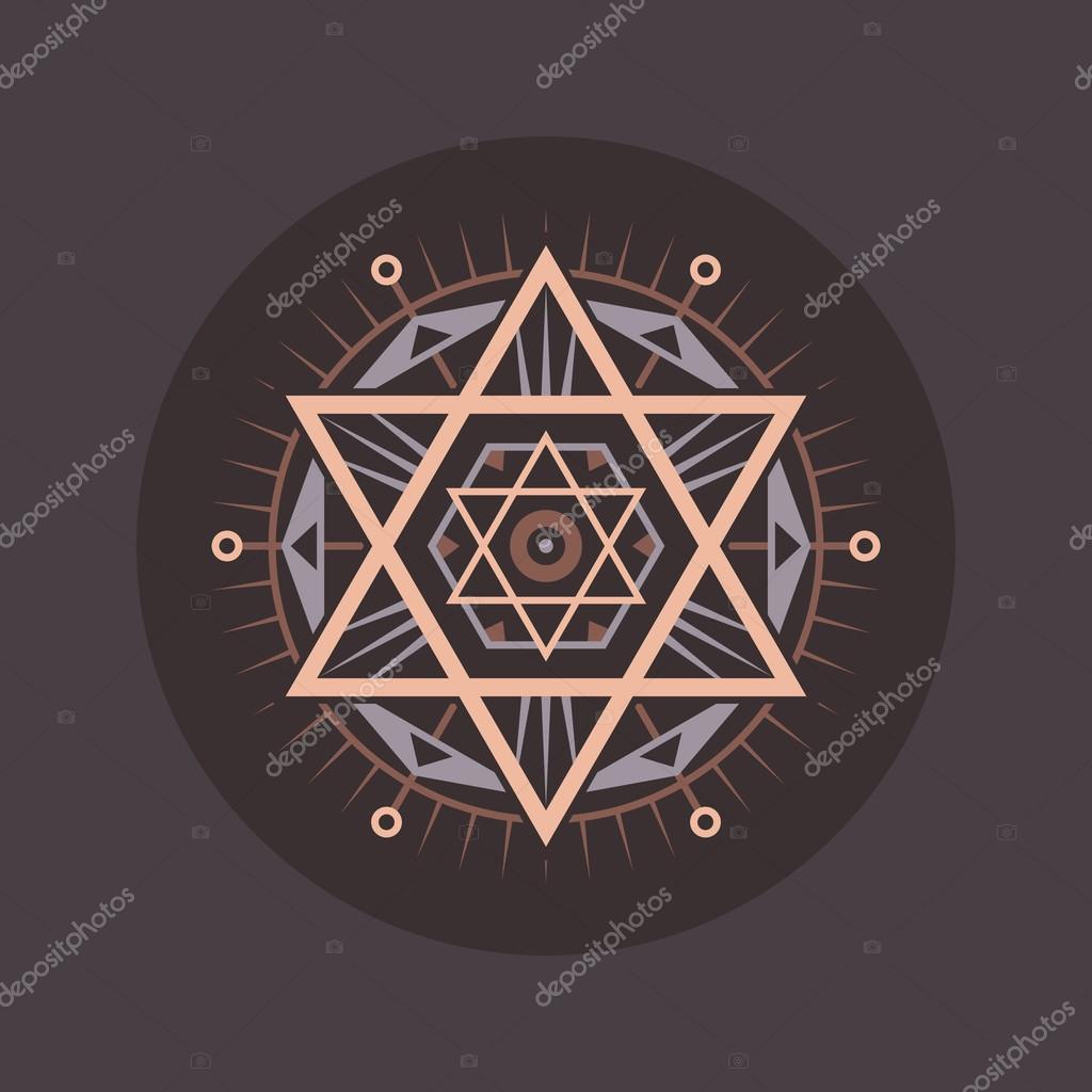 Sacred geometry sign. Abstract vector pattern. Mystic vector badge ... Sacred geometry sign. Abstract vector pattern. Mystic vector badge ...