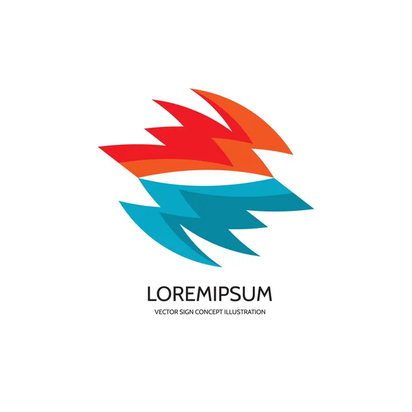 Logotipo abstracto del vector - ilustraci n del concepto. Signo abstracto alternativo. Signo ...