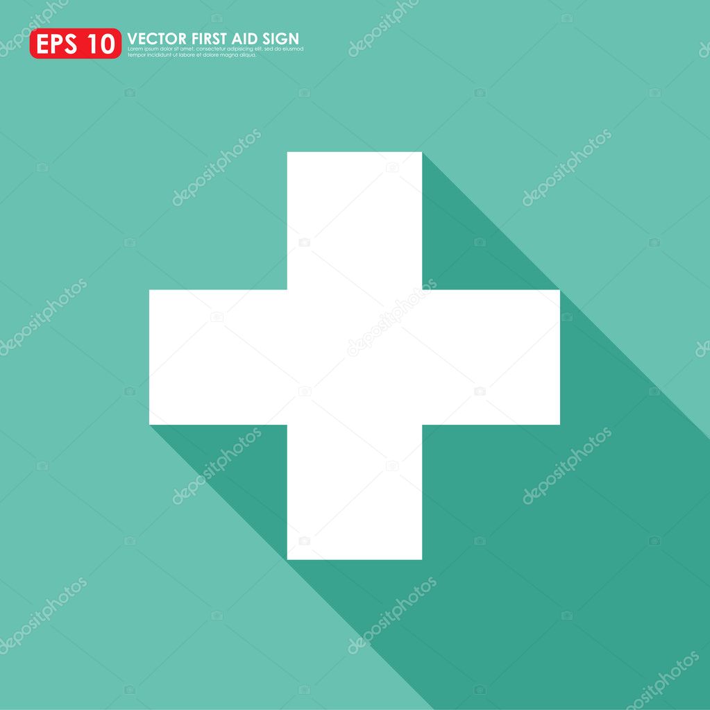 White first aid sign Stock Vector Image by ©kritchanut #98857336