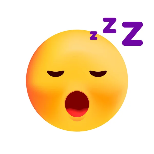 Cute Sleeping Emoticon Emoji Vector Illustration Stock Vector Image by ©I.Petrovic #489852176