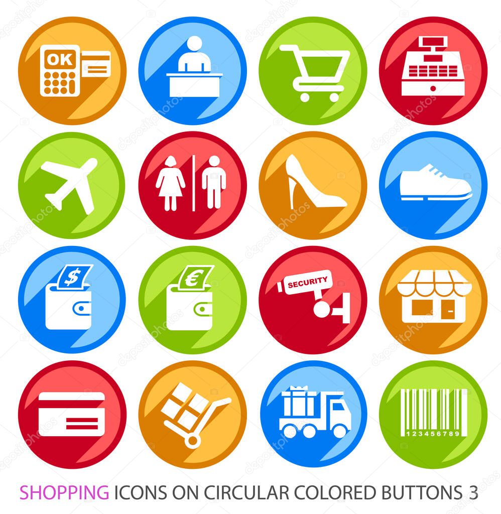 Conjunto de iconos de compras para tu diseño. Elementos vectoriales ...