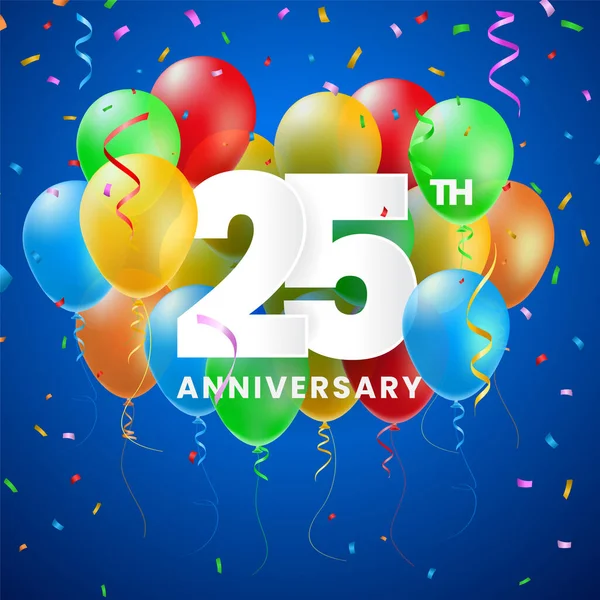 High Quality Anniversary Celebration Poster Numbers Sparkling Confetti ...