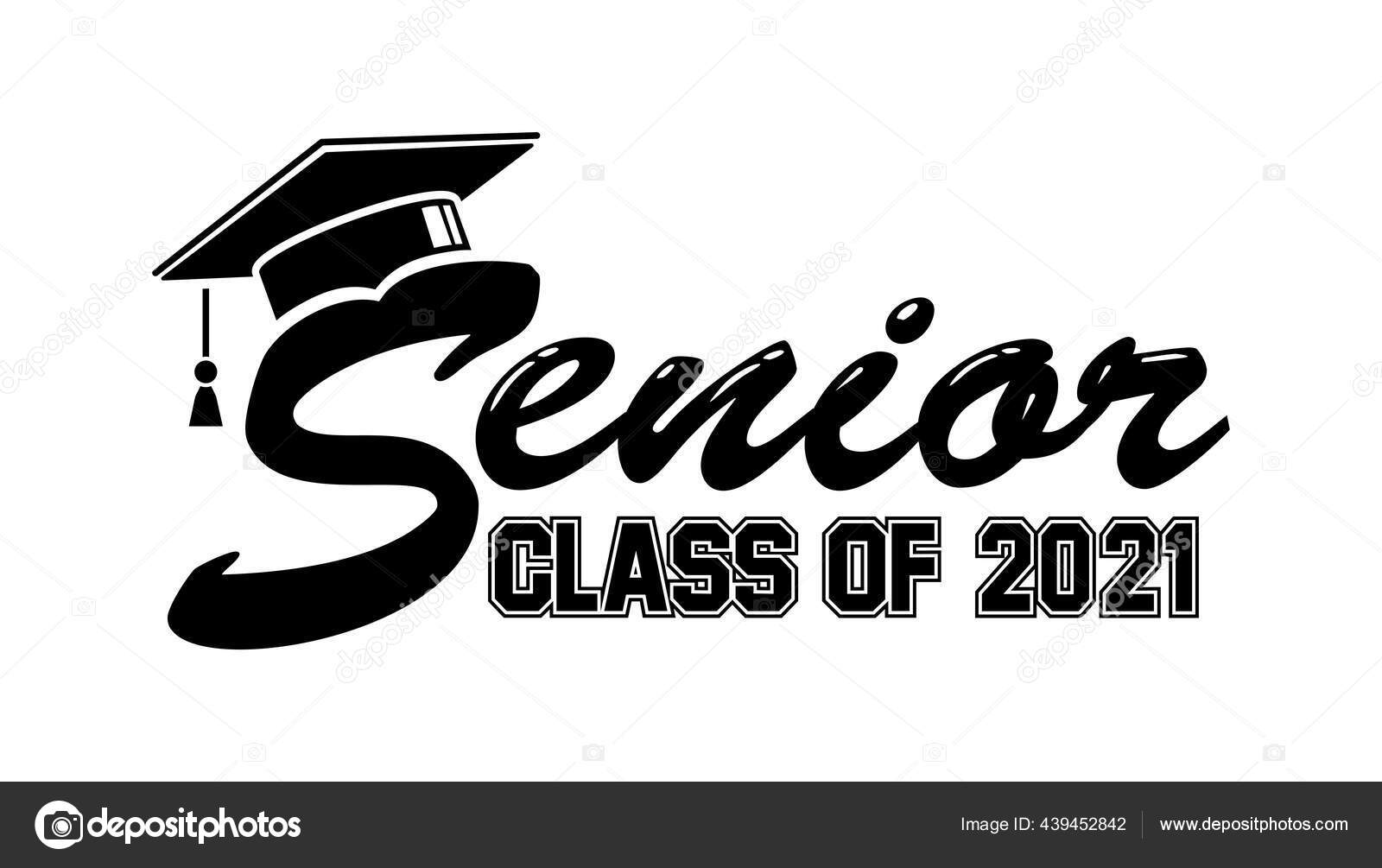 Lettering Class 2021 Greeting Invitation Card Logo Graduation Design ...