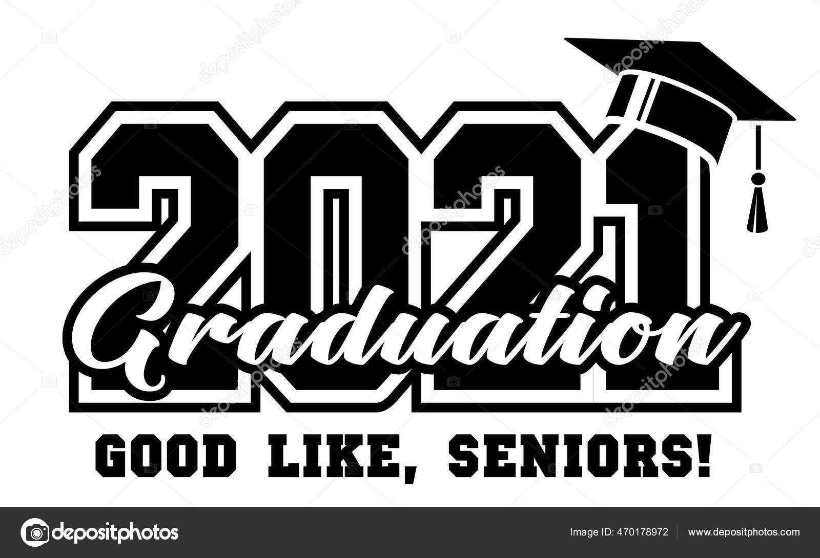Senior Class 2021 Greeting Invitation Card Text Graduation Design ...