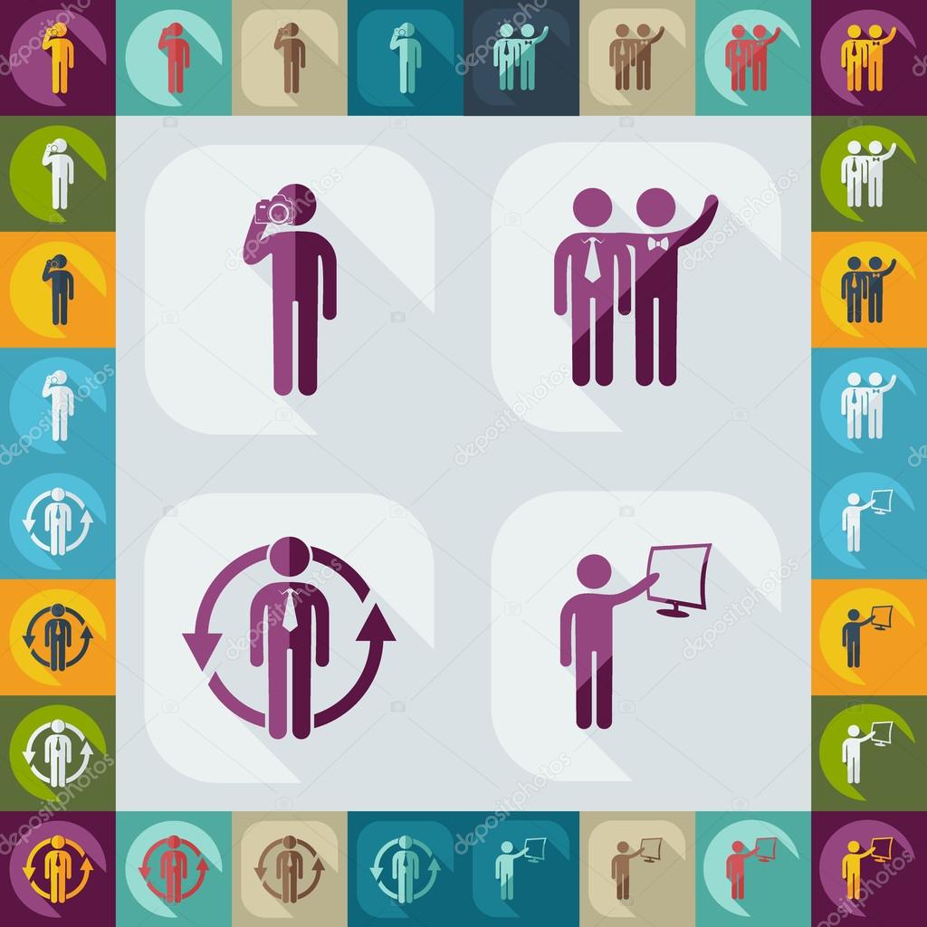 Assembly of people silhouettes stick figure Stock Vector by ©Chorniy10 ...