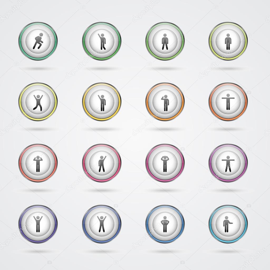 Assembly of people silhouettes stick figure Stock Vector by ©Chorniy10 ...