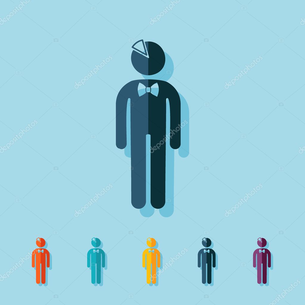 Stick figure of a man Stock Vector by ©Chorniy10 105083280