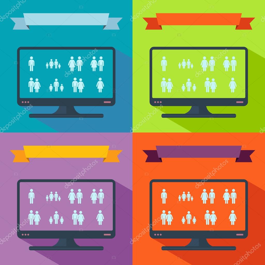 Assembly of people silhouettes stick figure Stock Vector by ©Chorniy10 ...