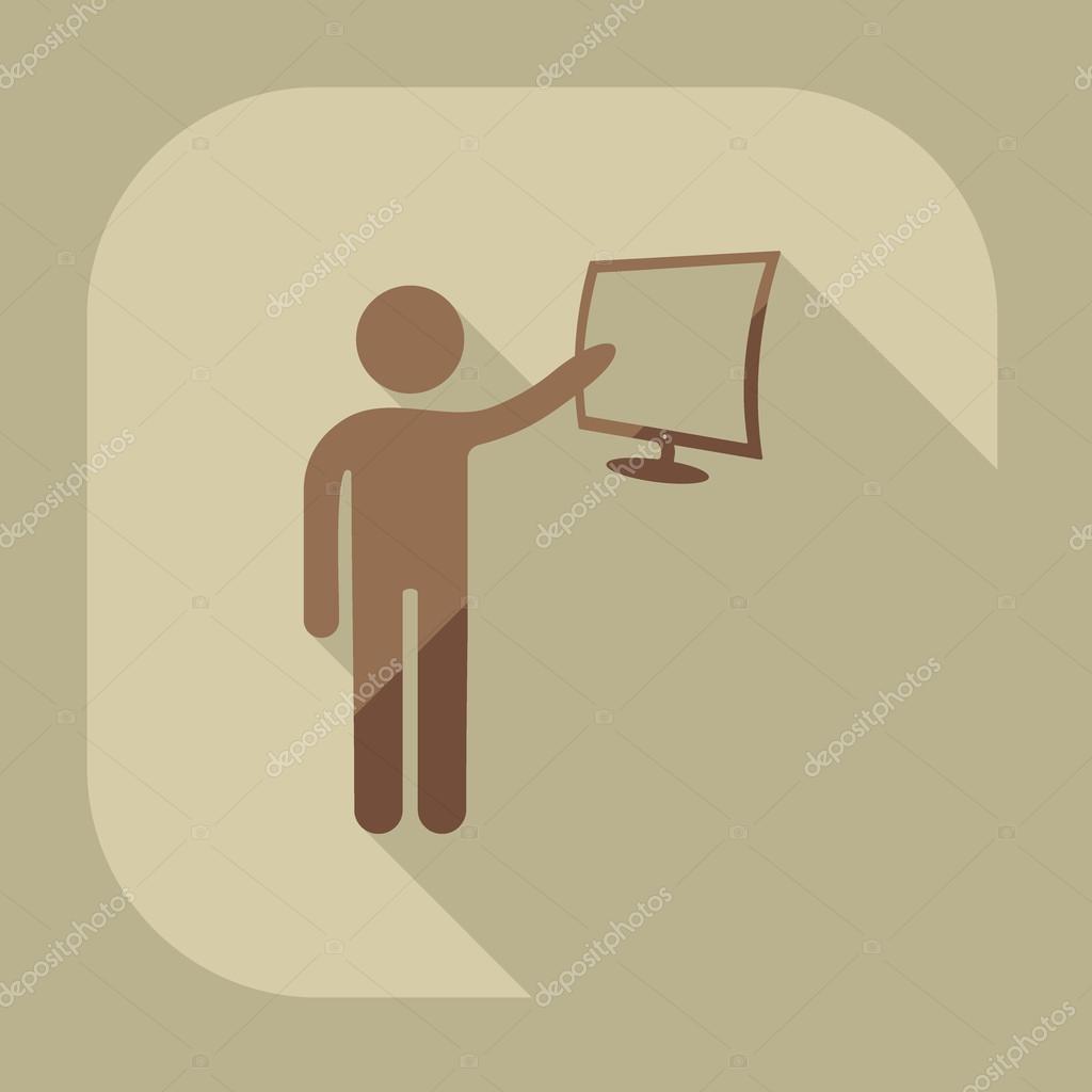 Stick figure of human silhouette Stock Vector by ©Chorniy10 106774356